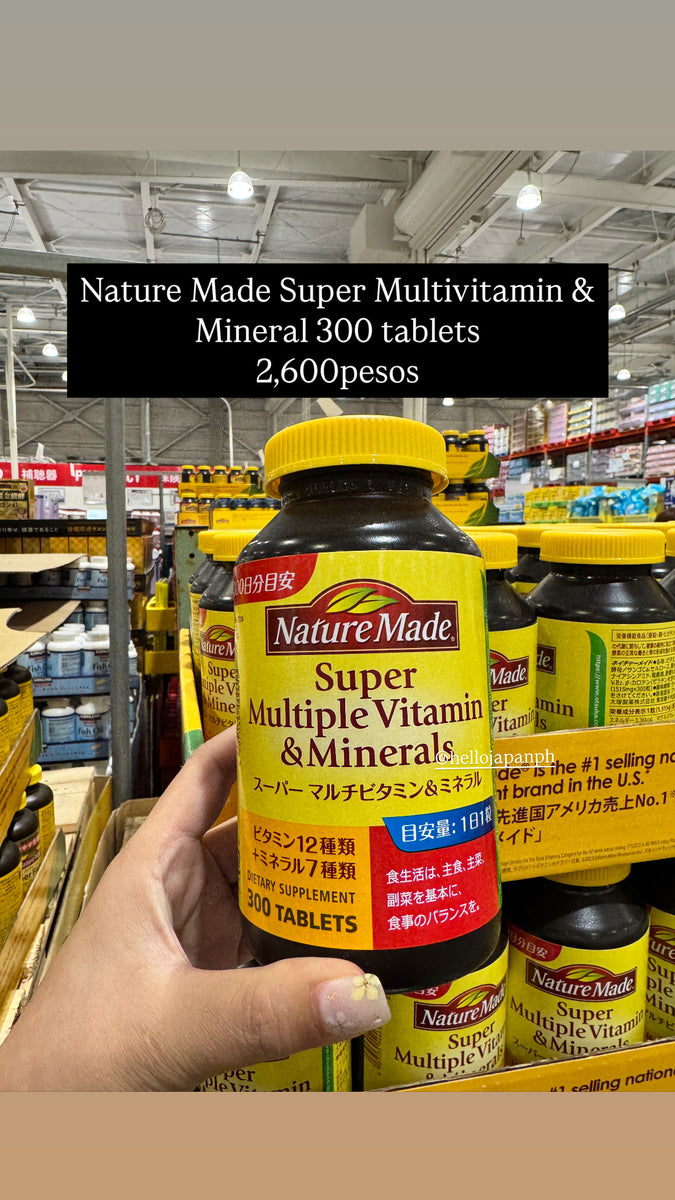 Nature Made Super Multivitamin & Mineral Tablets (Pre-Order) – hellojapanph